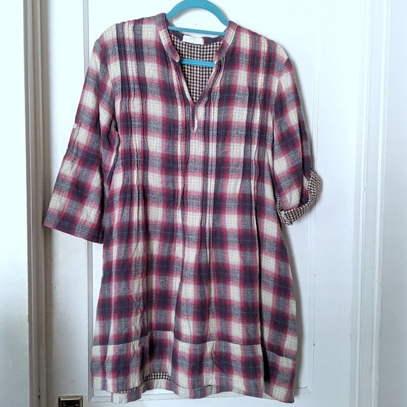 CP Shades | Tops | Cp Shades Cotton Plaid Tunic Size M | Poshmark